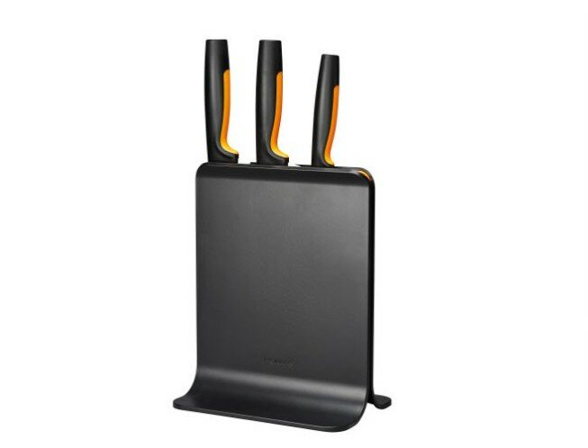 Набор ножей 3 шт пластиковый блок FF Fiskars (1057555)