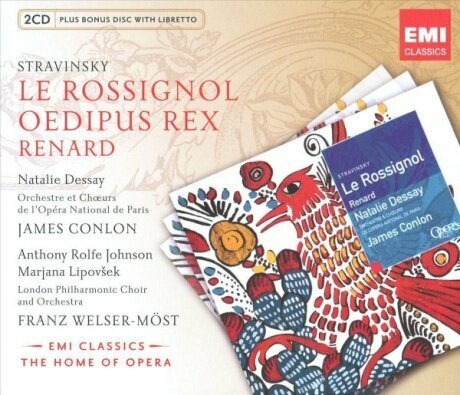 Компакт-Диски, EMI CLASSICS, JAMES CONLON - Le Rossignol / Renard / Oedipus Rex (3CD)