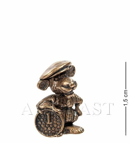 Фигурка кошельковая Мышка (латунь) AM- 718 113-703549