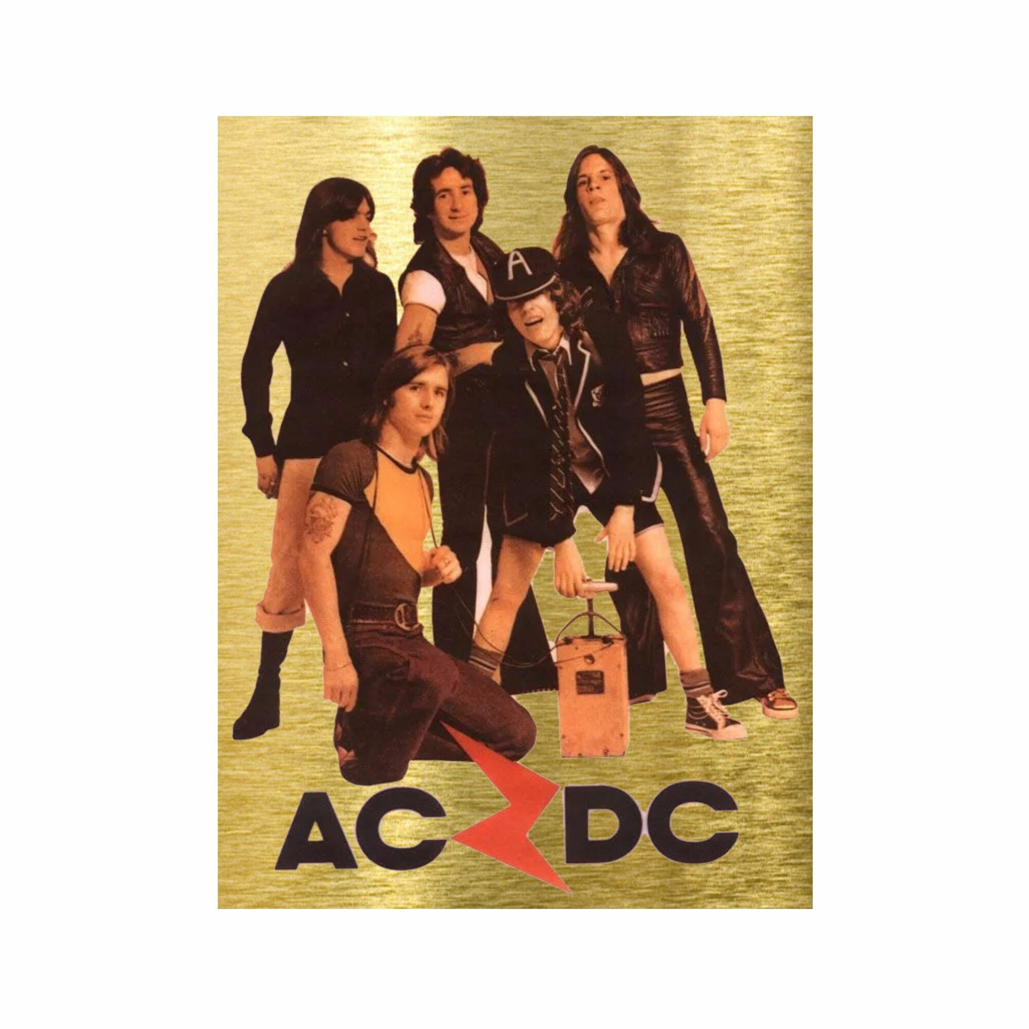 Золотой диск ACDC в рамке — фото 1