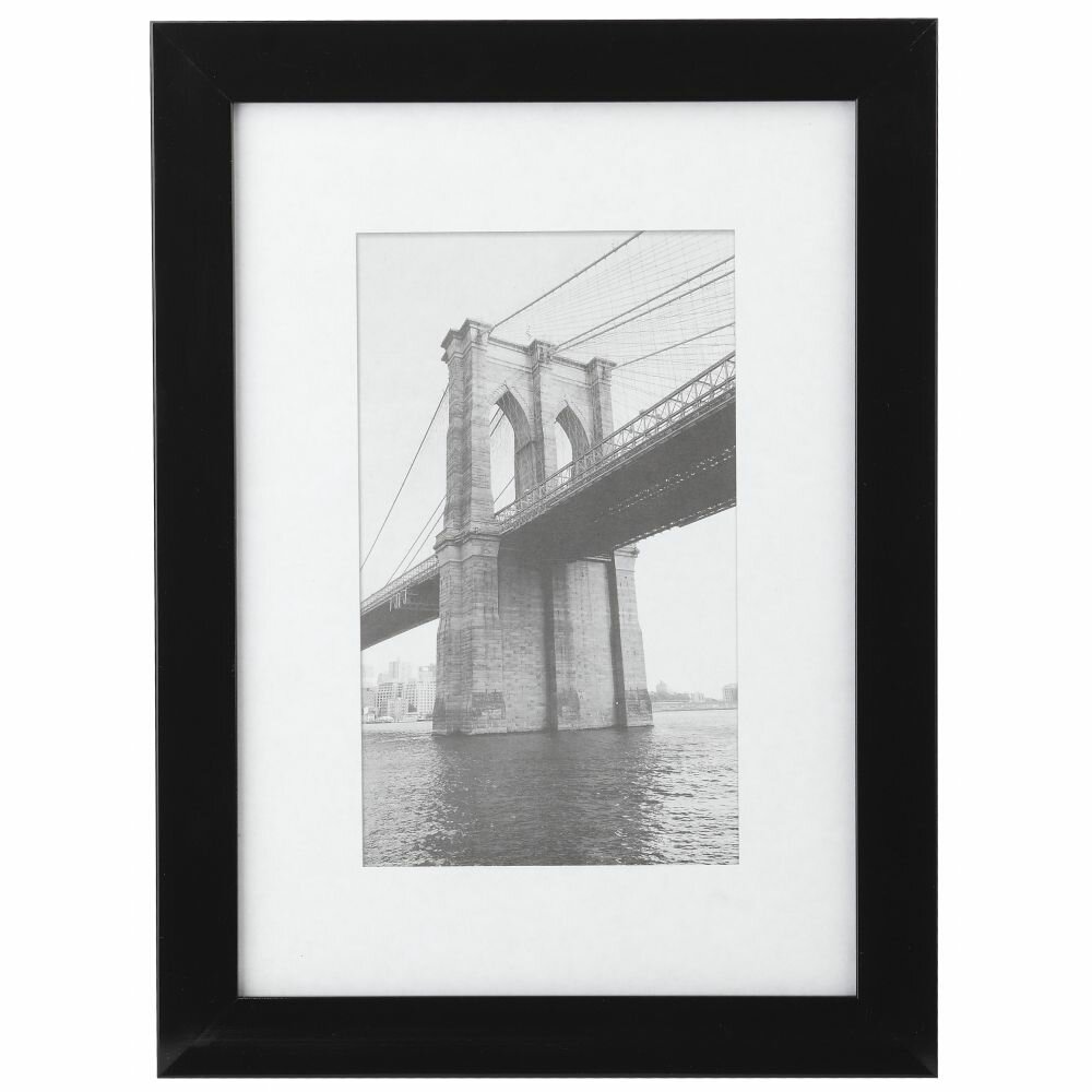 Фоторамка Image Art 21х30 детская семейная свадебная на стену горизонтальная вертикальная черная для девочки бабушке / Рамка для фото картины постеров вышивки