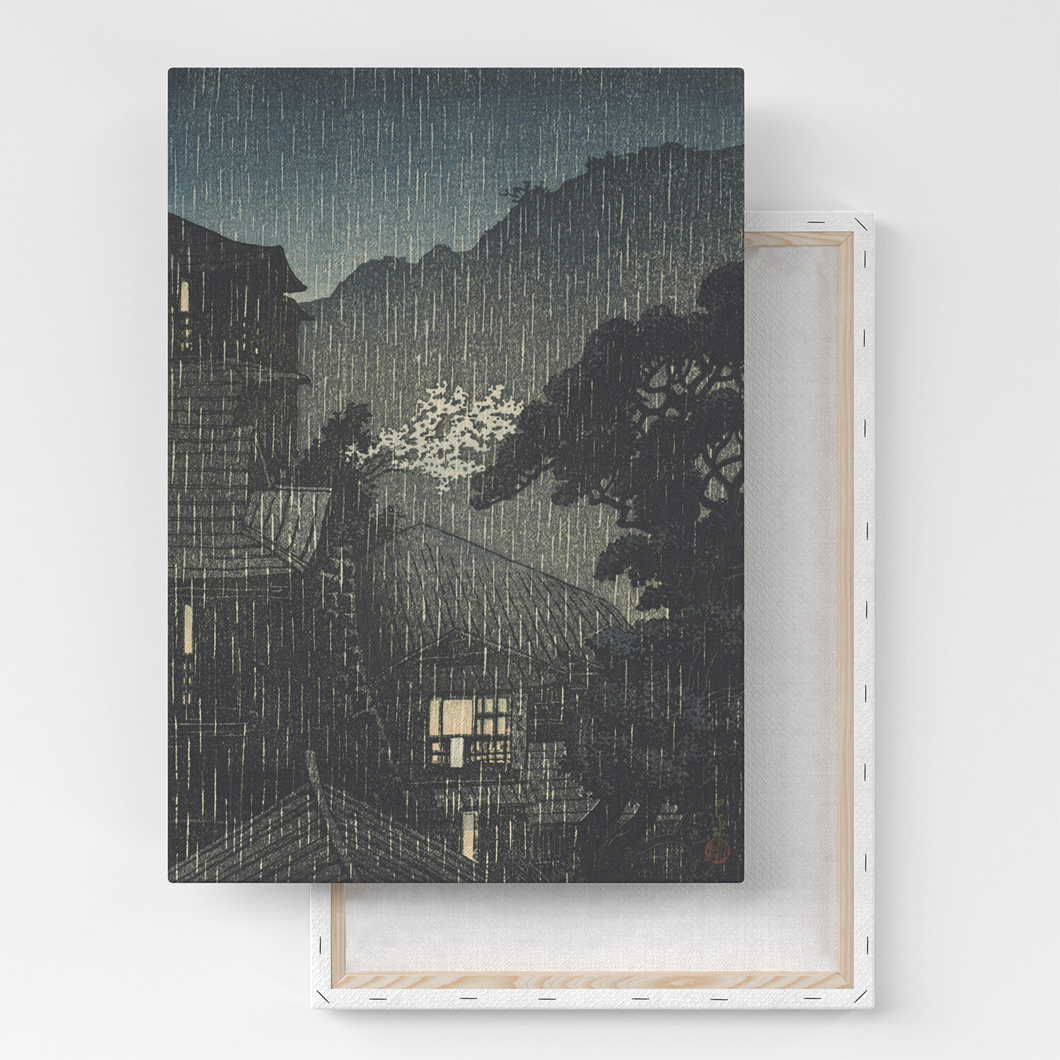 Картина на холсте, репродукция / Хасуй Кавасэ - Tochinoki hot spring, Higo / Размер 30 x 40 см