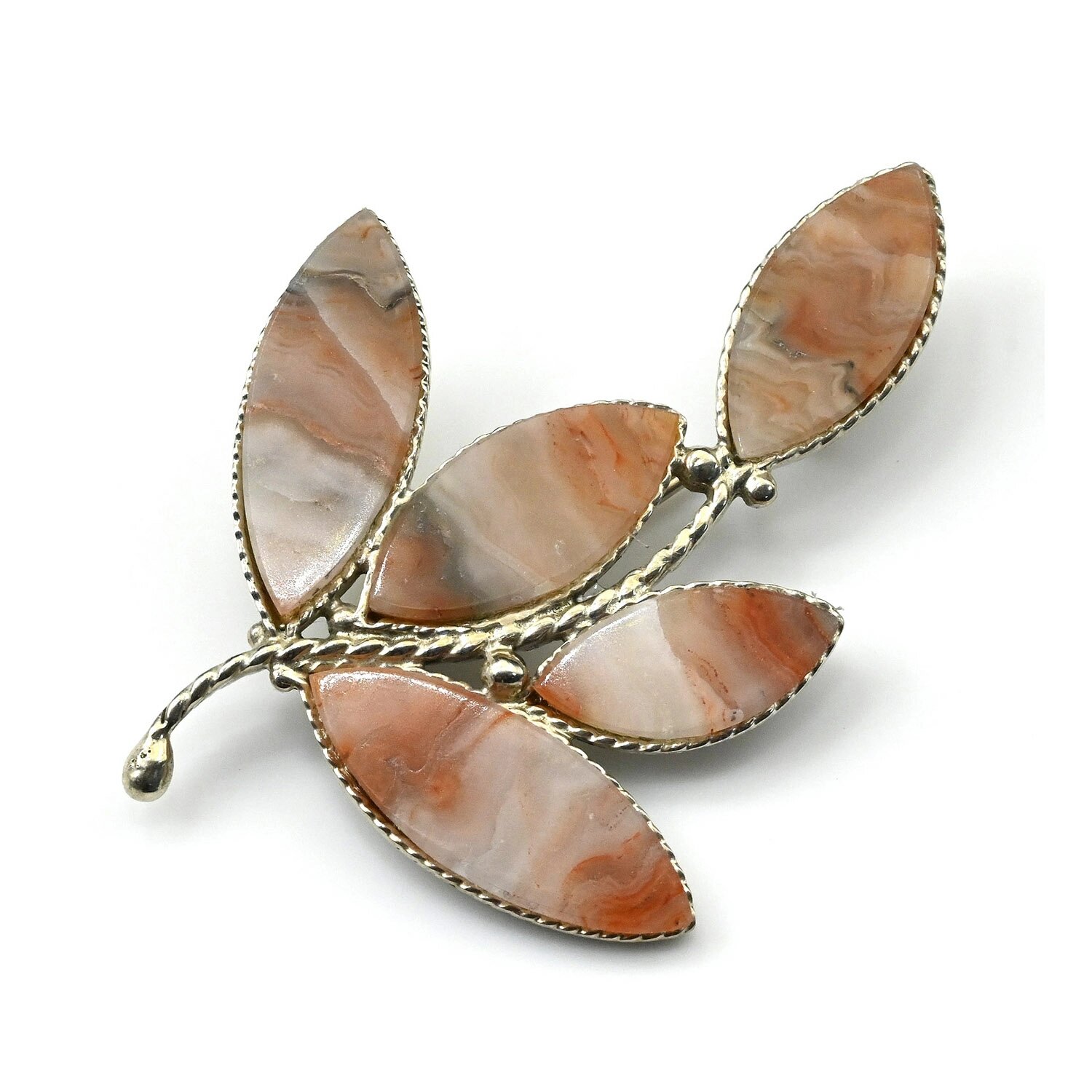 Брошь, агат