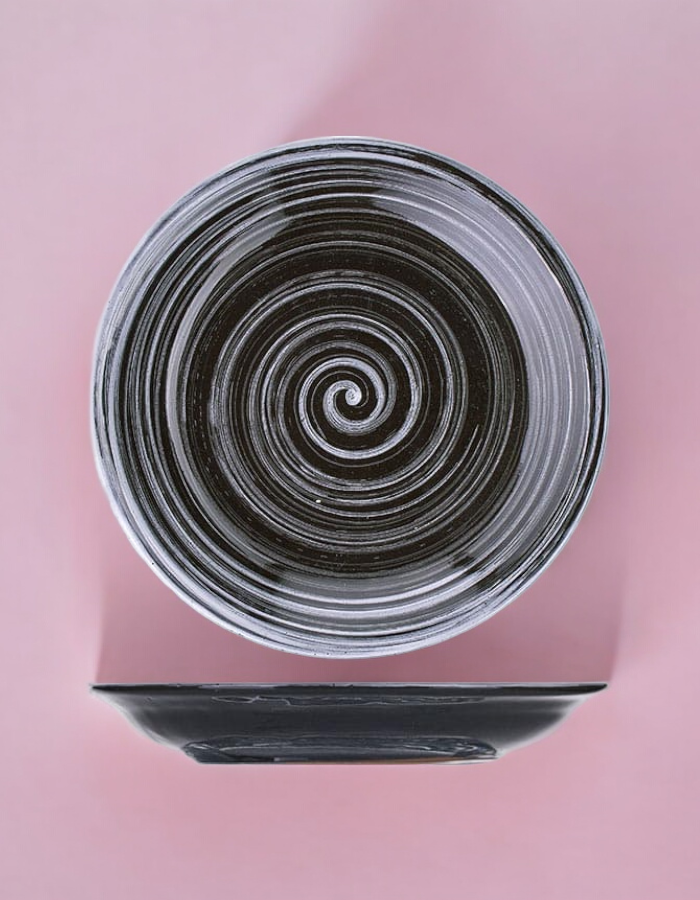 Блюдце Маренго 115х115х25мм, керамика, цвет серый