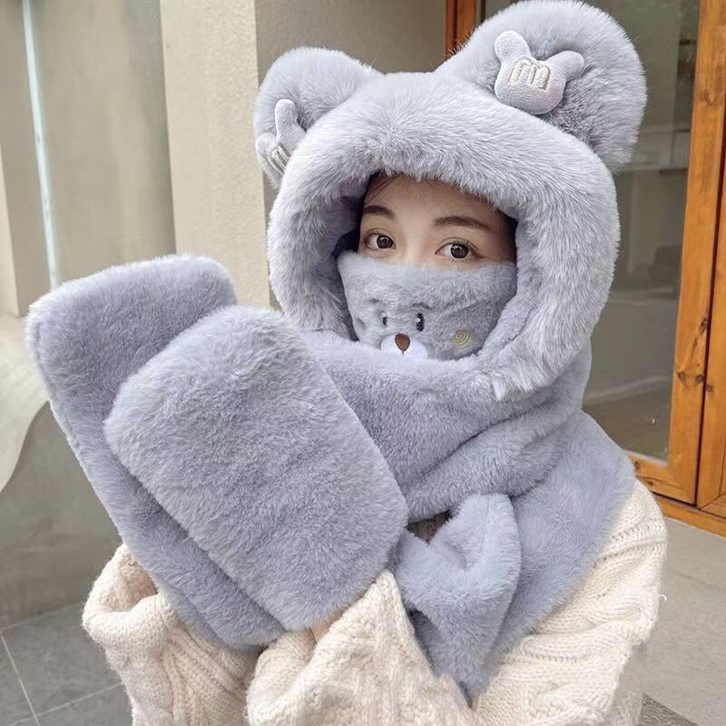 Комплект "Микки Маус", серый, костюм-четверка, женский