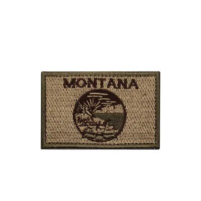 Нашивка Montana, вышивка, коричневый, 4