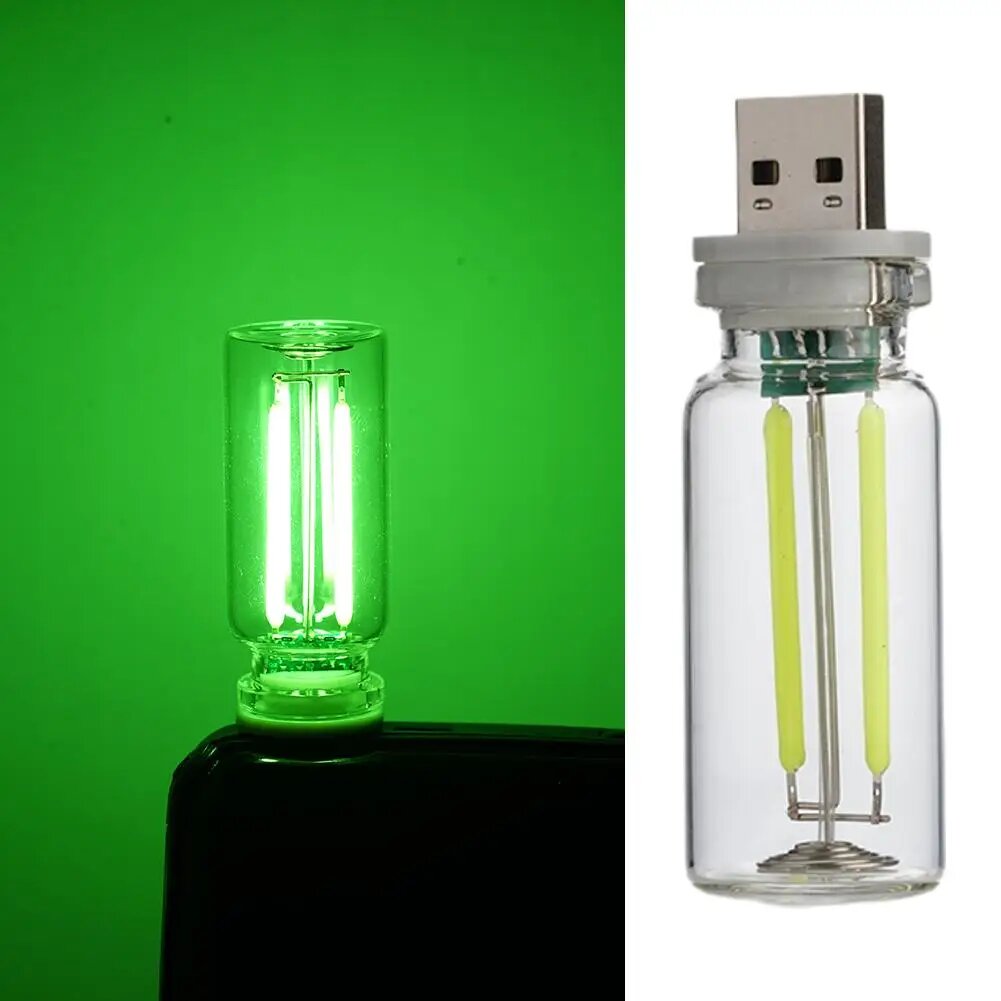 USB светильник зеленый, светодиодный, Emitting Color: C