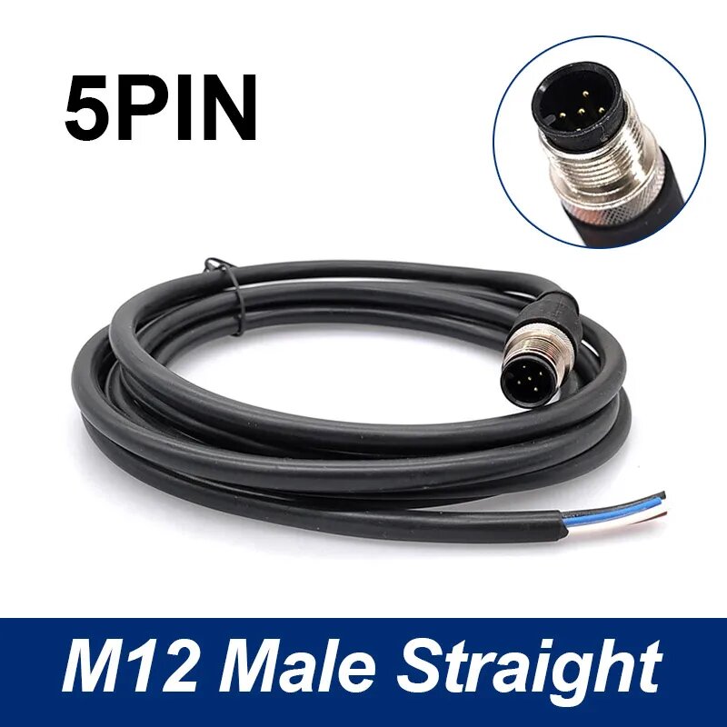 CNMAWAY M12 датчик кабельный соединитель водонепроницаемый 4/5/8 пин 2м Straight male 5p