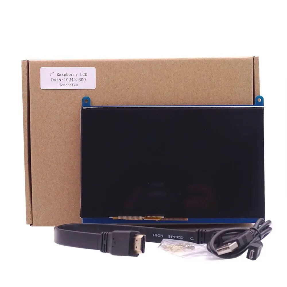 CFsunbird Сенсорный ЖК-экран 7 дюймов для Raspberry Pi 4 IPS LCD-Cable