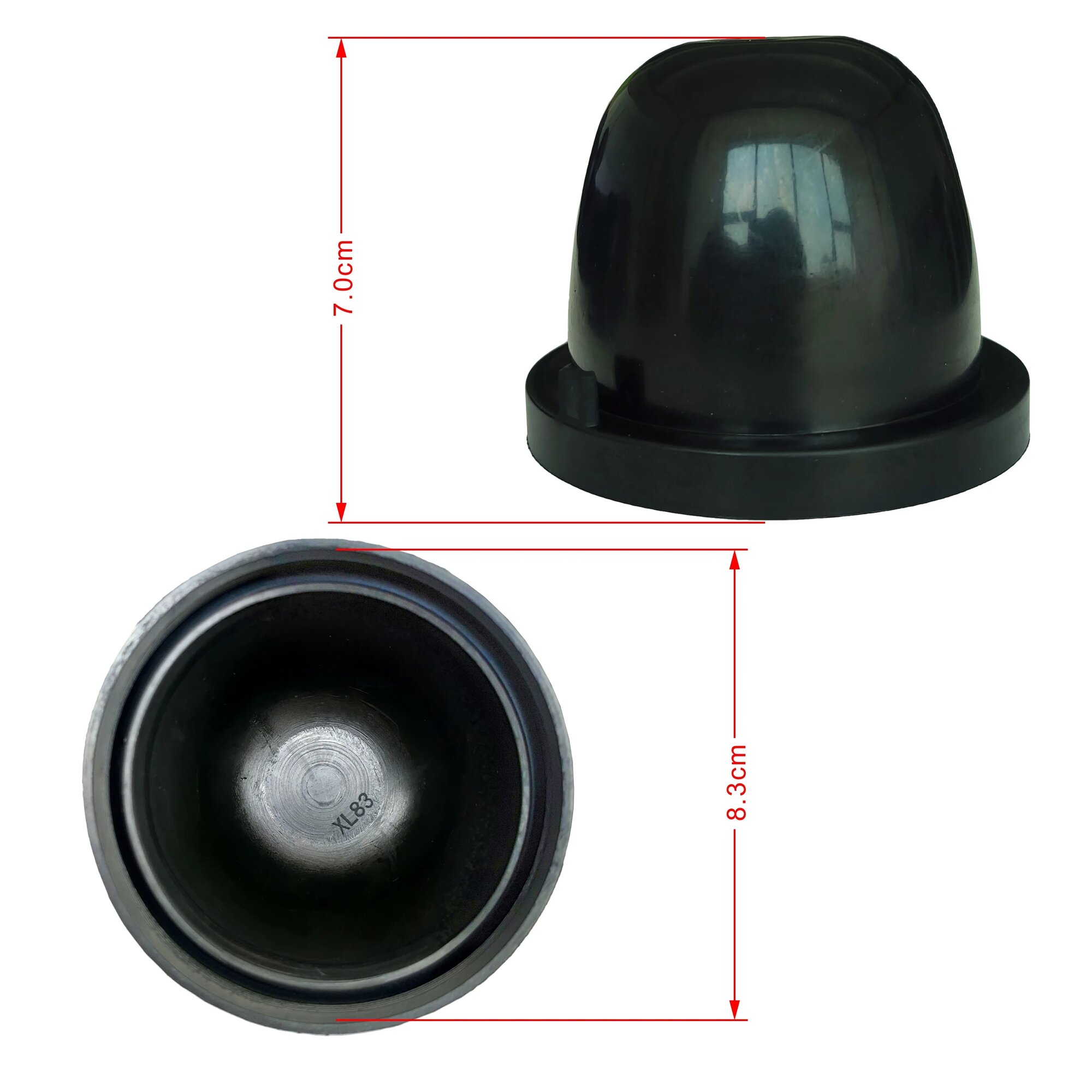 2 шт. автомобильные светодиодные фары HID, пылезащитный чехол, универсальный 60/65/70/75/80/83/85/90/100/105 мм, диаметр резинового корпуса, уплотнительная крышка, пылезащитный чехол 2pcs DC17-83mm 70mm