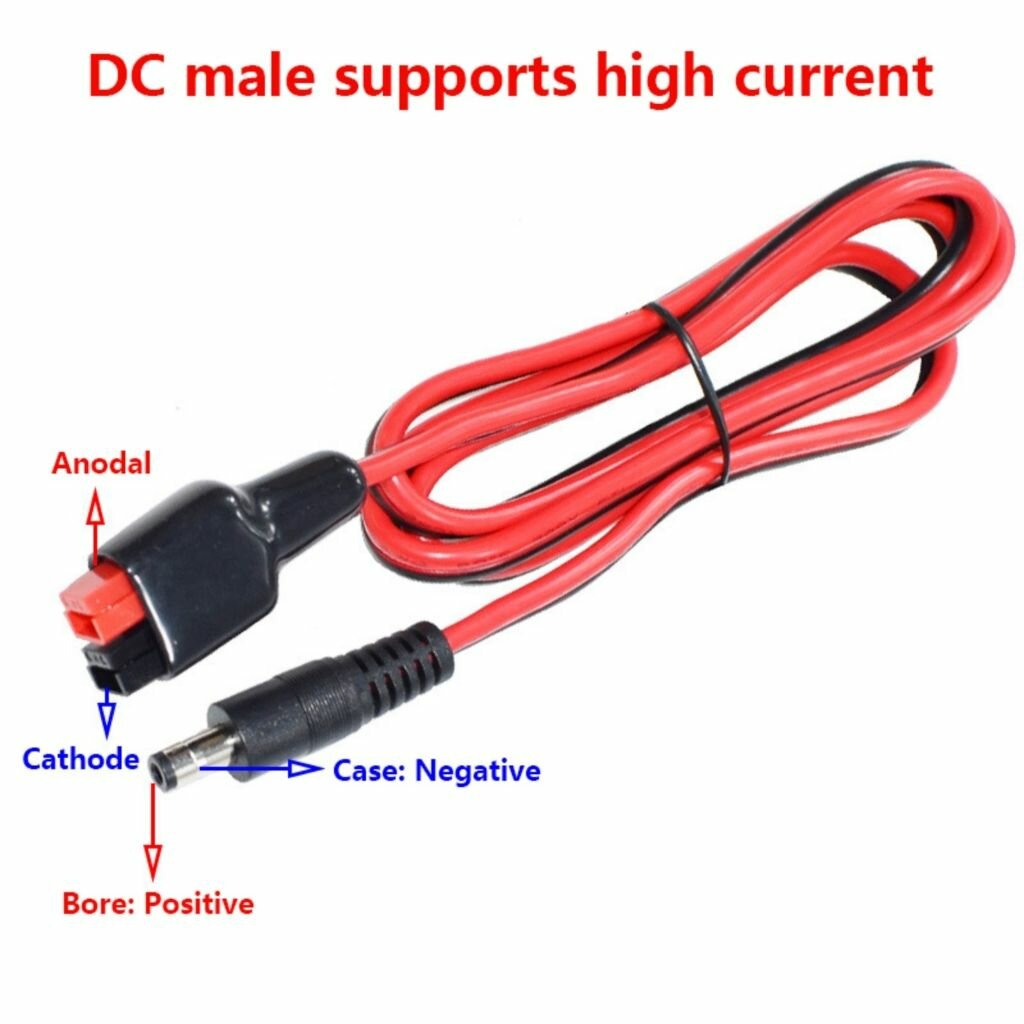 Кабель питания 5,5 мм x 2,1 с гнездом на 30 А для резервной батареи генератора, складная солнечная панель, адаптер 14AWG, электронный
