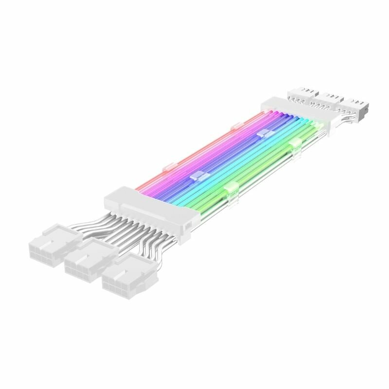 Корпус для ПК удлинитель блока питания RGB-кабель 24 контакта PCI-E GPU 8 контактов X2, X3 неоновая линия ARGB-стример адаптер передачи данных 5V3