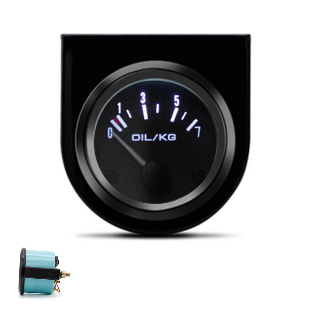 Измеритель давления масла, автоматический прибор с датчиком давления масла, 2 дюйма, 52 Green 0-7