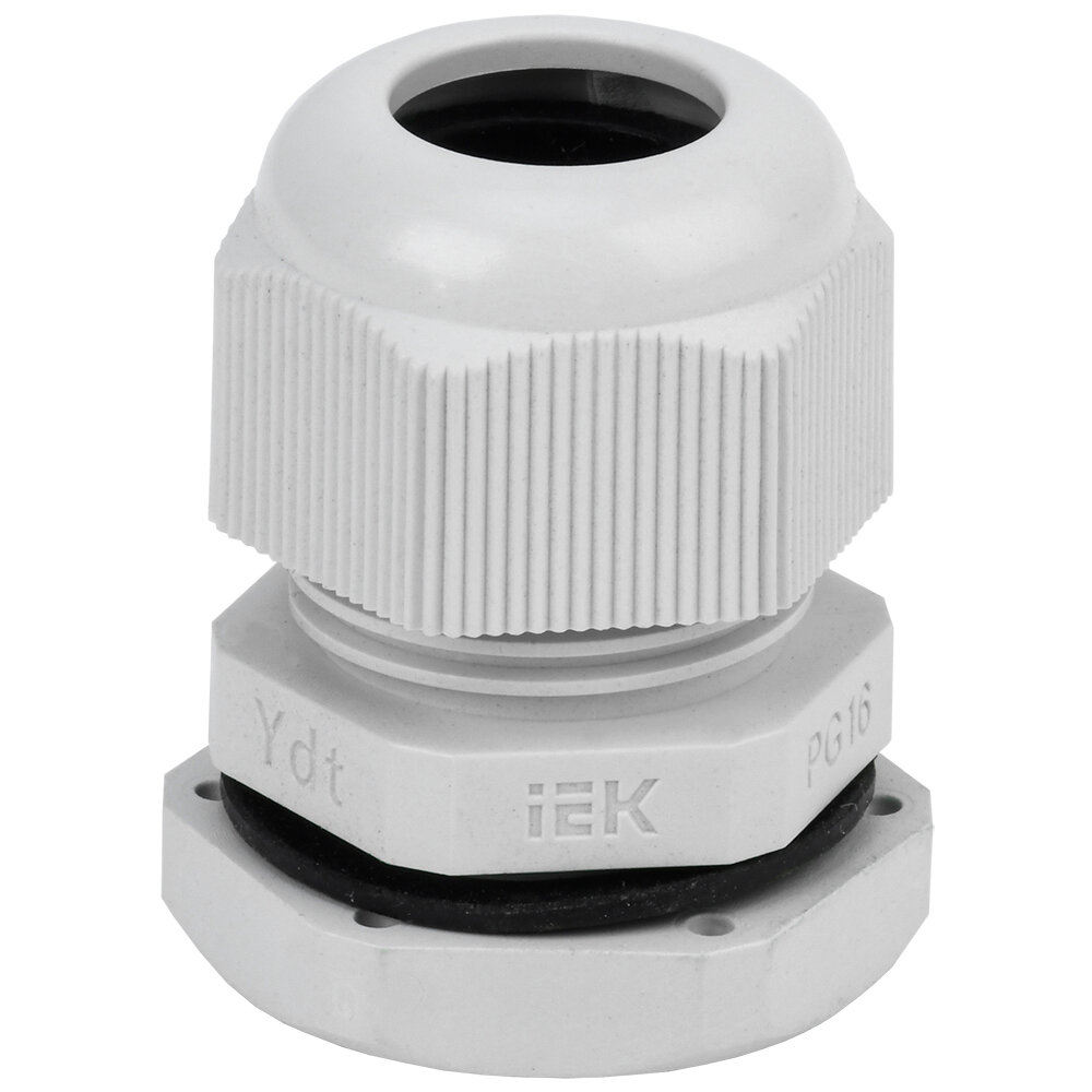 IEK Сальник PG 16 диаметр проводника 9-13мм IP54, YSA20-14-16-54-K41