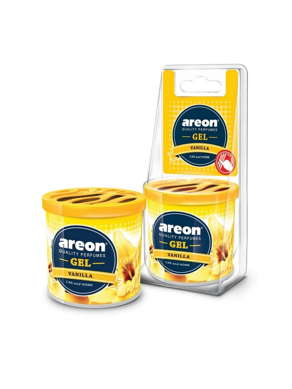 Ароматизатор на панель Areon Gel Ken Blister Vanilla/Ваниль