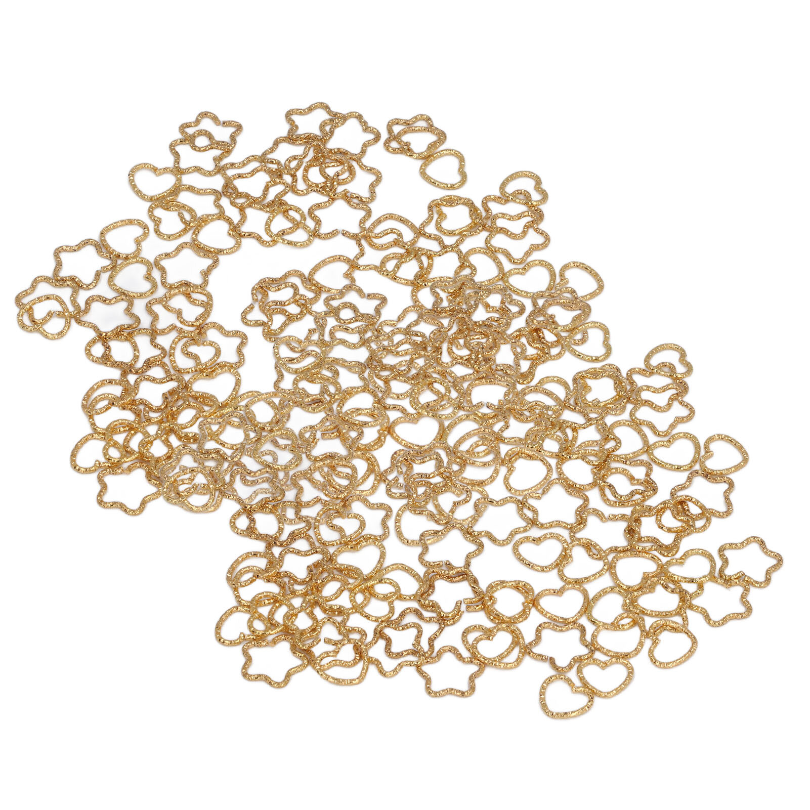 100 шт, красочные косы в форме звезды, зажимы для колец, милые металлические косы, кольца для волос, аксессуары для вечеринок, ежедневных мероприятий, золотые