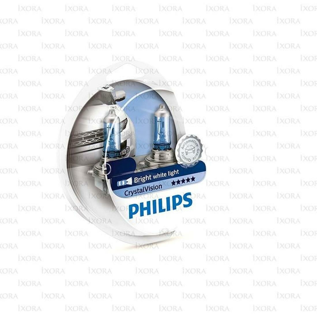 Philips лампы галогенные 2шт h11 12v-55w (pgj19-2) crystal vision +w5w 12v-5w (w2,1x9,5d) 12362cvsm