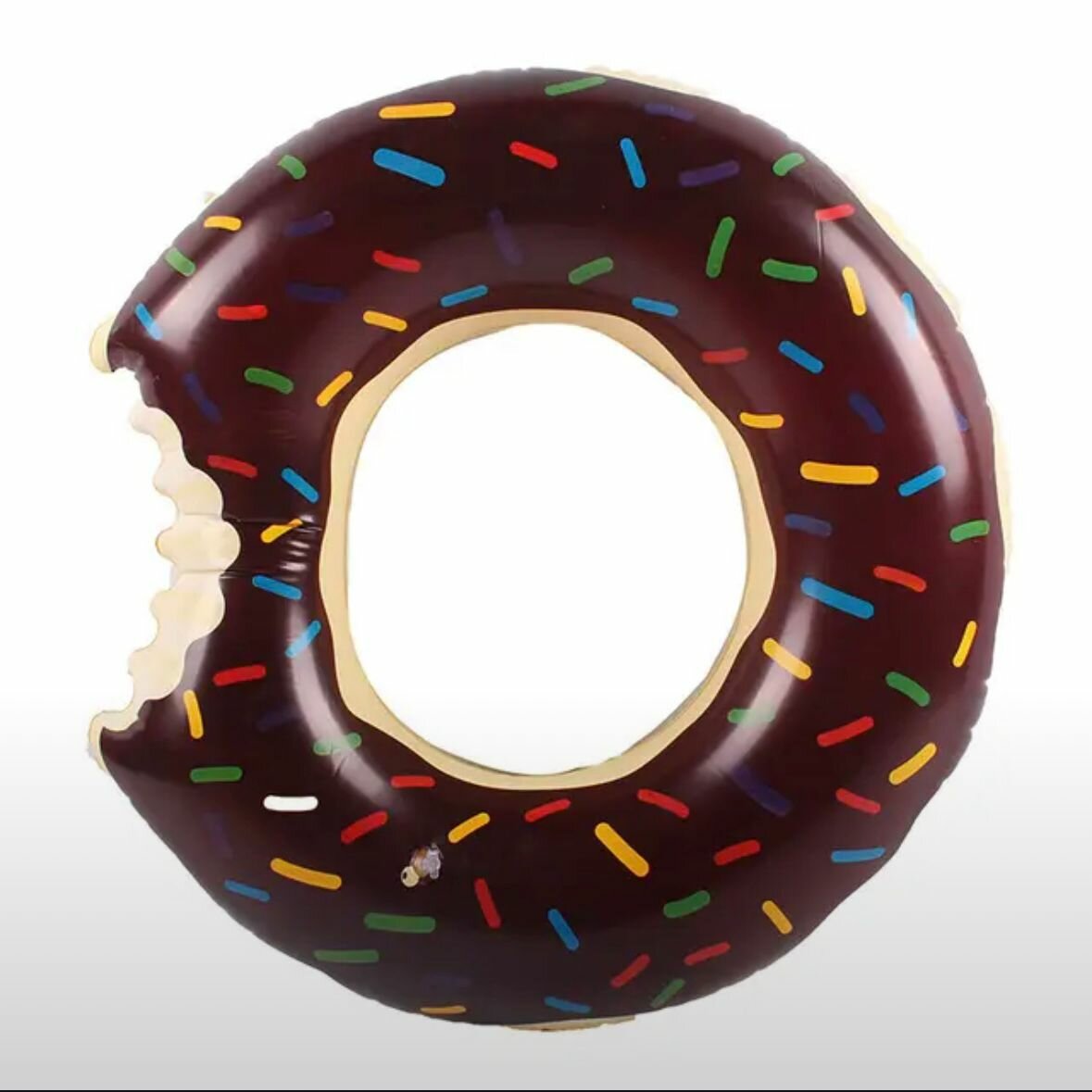 Надувной плавательный круг "Пончик", коричневый, 70 см