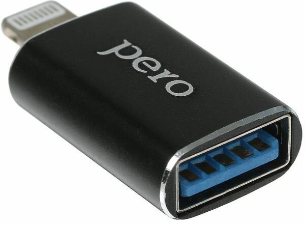 Переходник PERO AD02 Lightning - USB 3.0 Black
