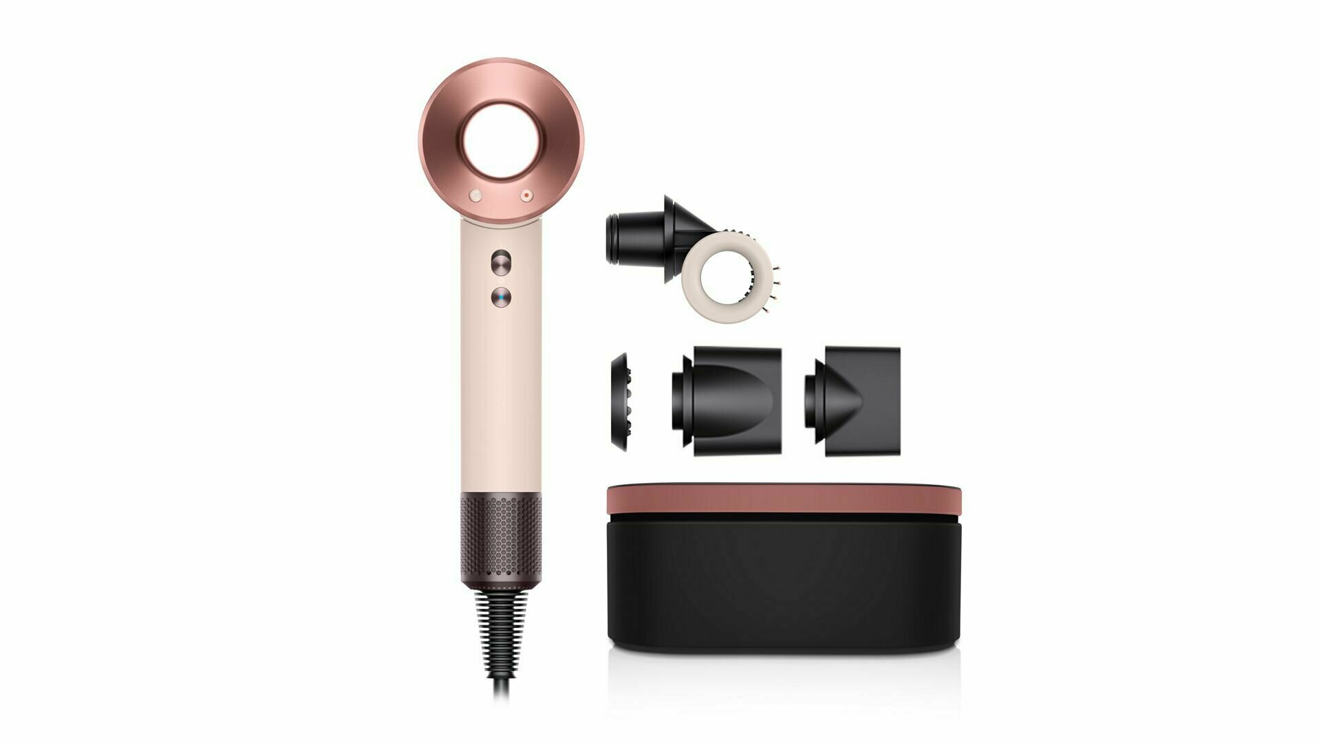 Фен Dyson Supersonic HD15 Ceramic Pink/Rose Gold, розовый/розовое золото, HK, с кейсом