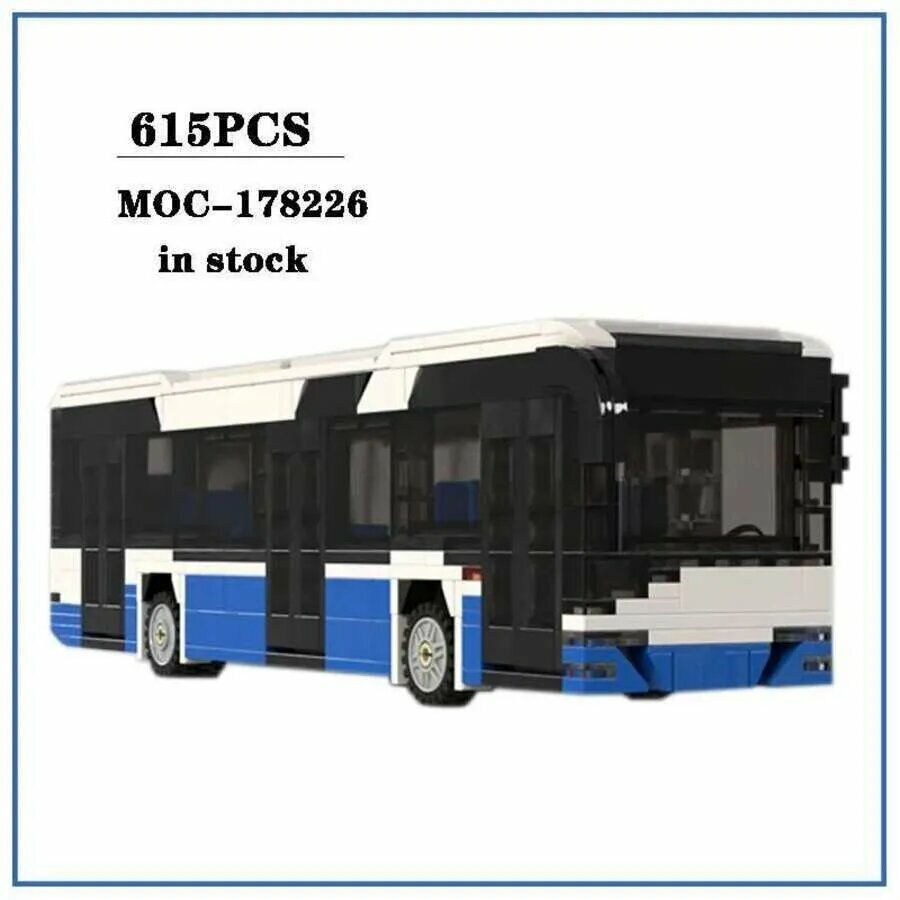 Детский конструктор автобус 615 деталей Фото-Конструктор MOZABRICK