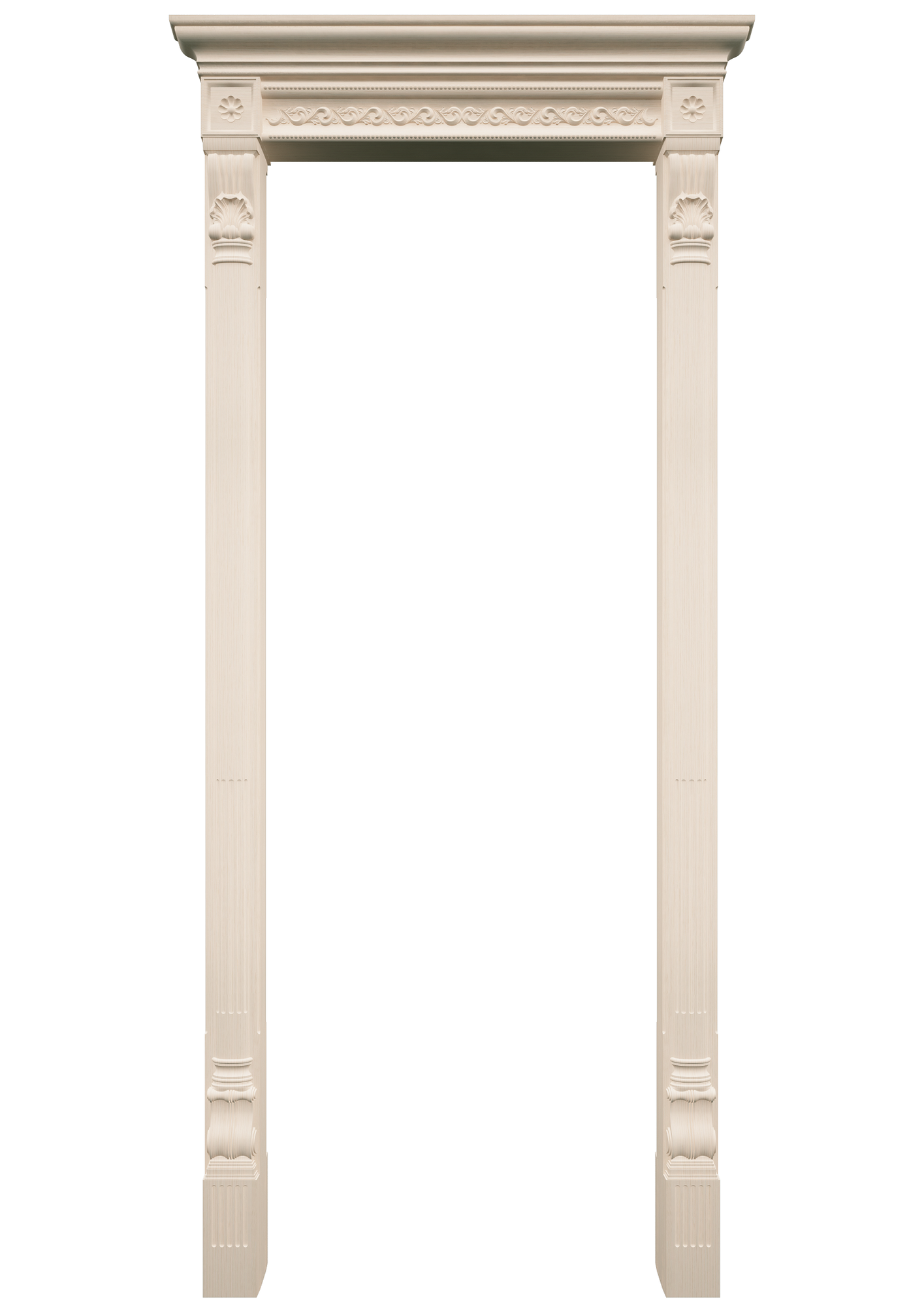 Портал Кардинал, обрамление для дверей из наличников дуб беленый 600