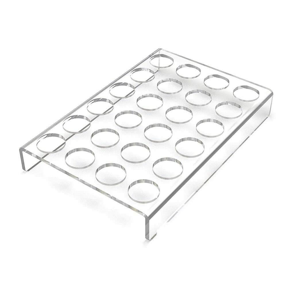 (1 штука) Акриловый стеллаж для хранения капсульного кофе на 24 отделения