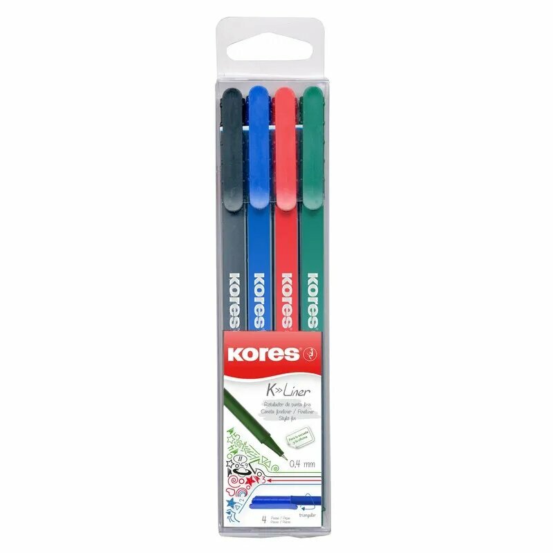 Набор линеров KORES K Liner 0,4 мм набор 4шт, 495450