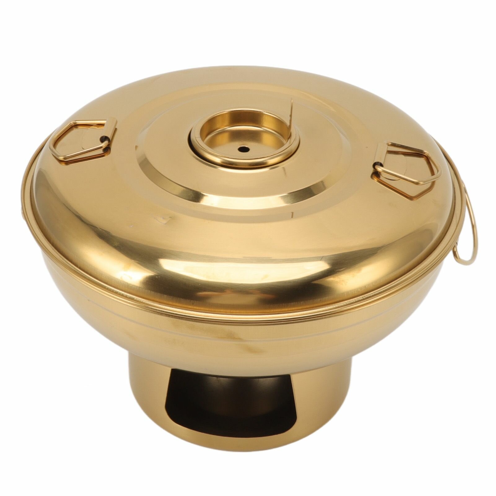 Портативный золотой горшок из нержавеющей стали с сухим льдом для молока