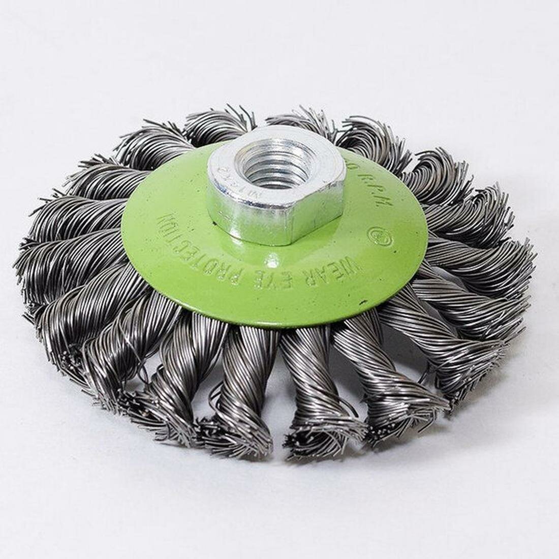 Щетка Дело Техники 275300 , для УШМ, крученая, коническая, 100мм