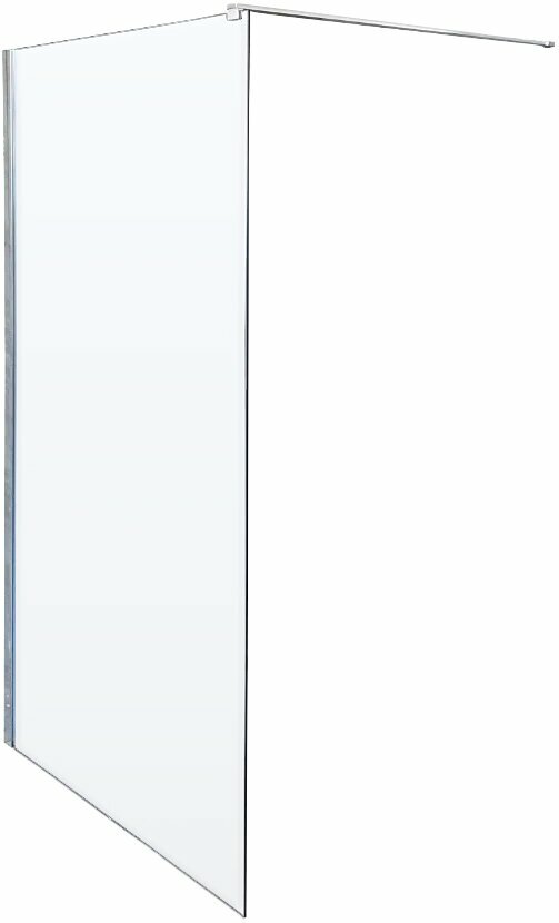 Душевая перегородка Parly Т100 100x190, профиль хром, стекло прозрачное