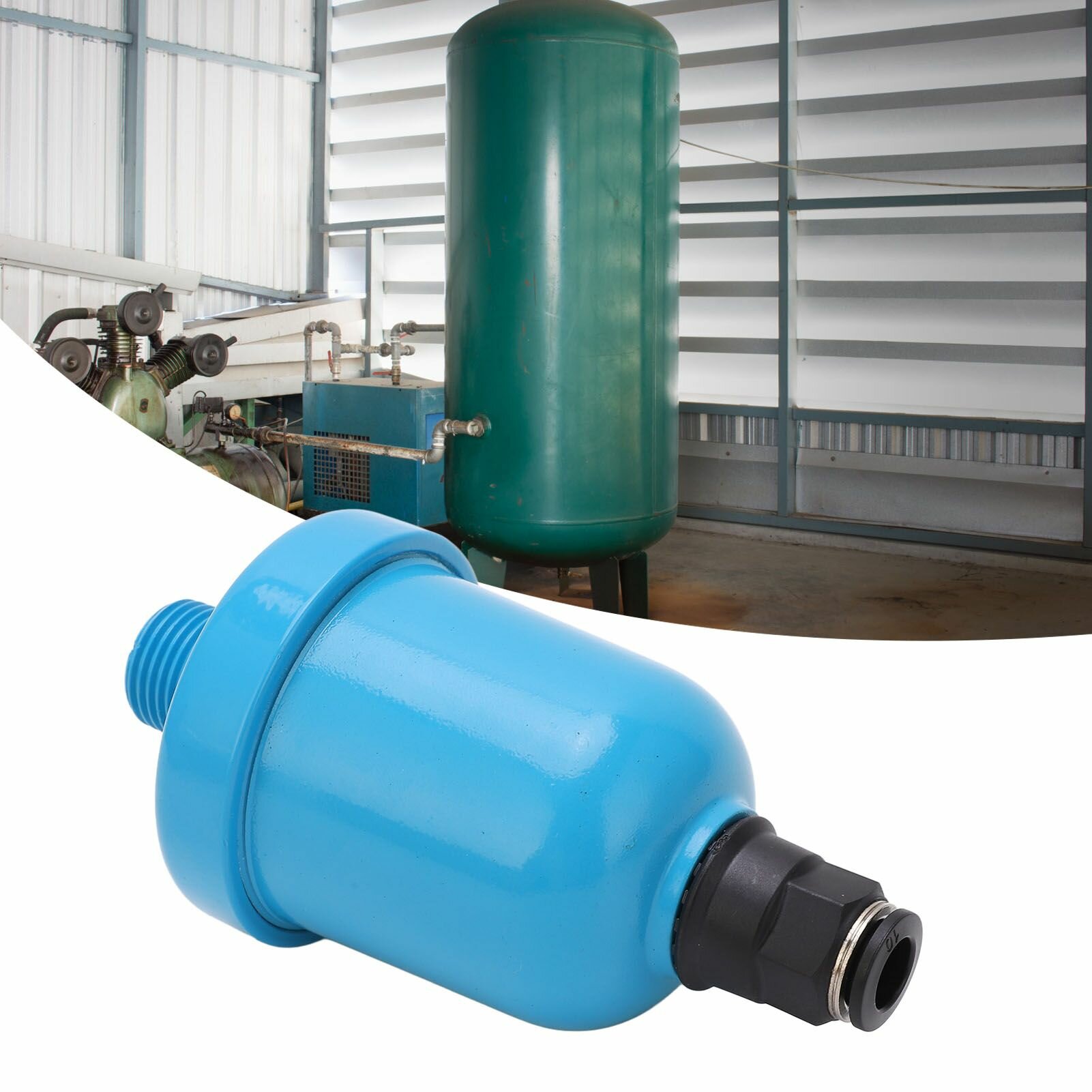 Автоматический сливной клапан G1/2, алюминиевая крышка, латунный высокотвердый пневматический сливной клапан, фильтр воздушного компрессора