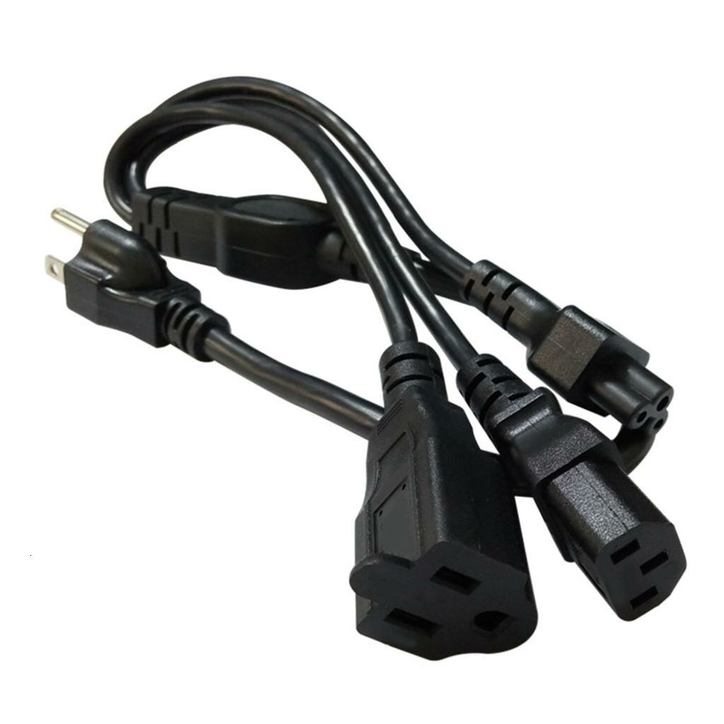 US NEMA 5-15P 3PIN Мужчина до 5-15R+C13+C5 Женский кабель Cloverleafs для телевизора для телевизора