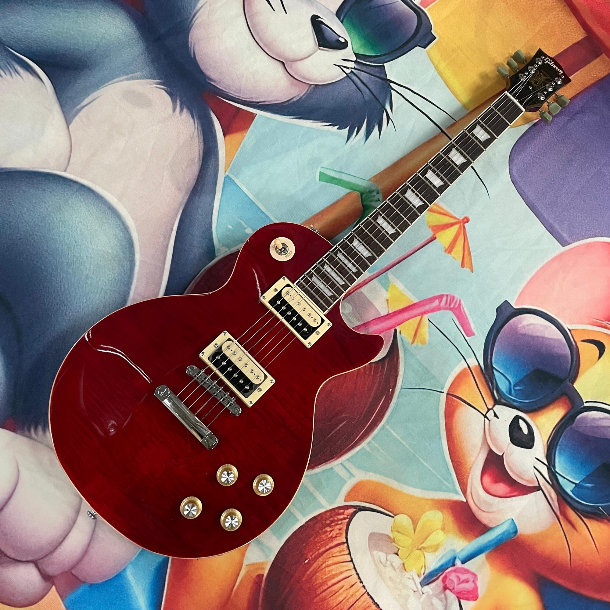 Электрогитара LP 6-струнная, корпус Махагони