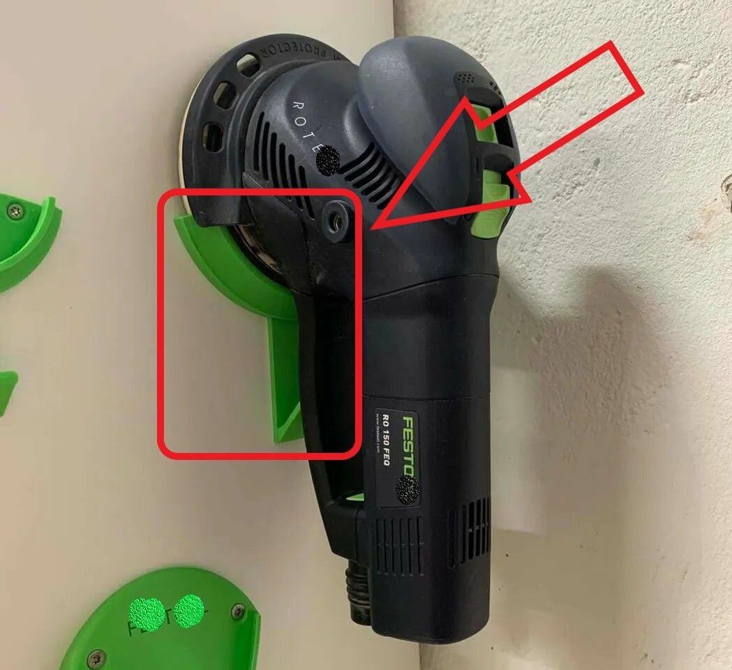 Настенный держатель шлифмашинки Festool Rotex RO150