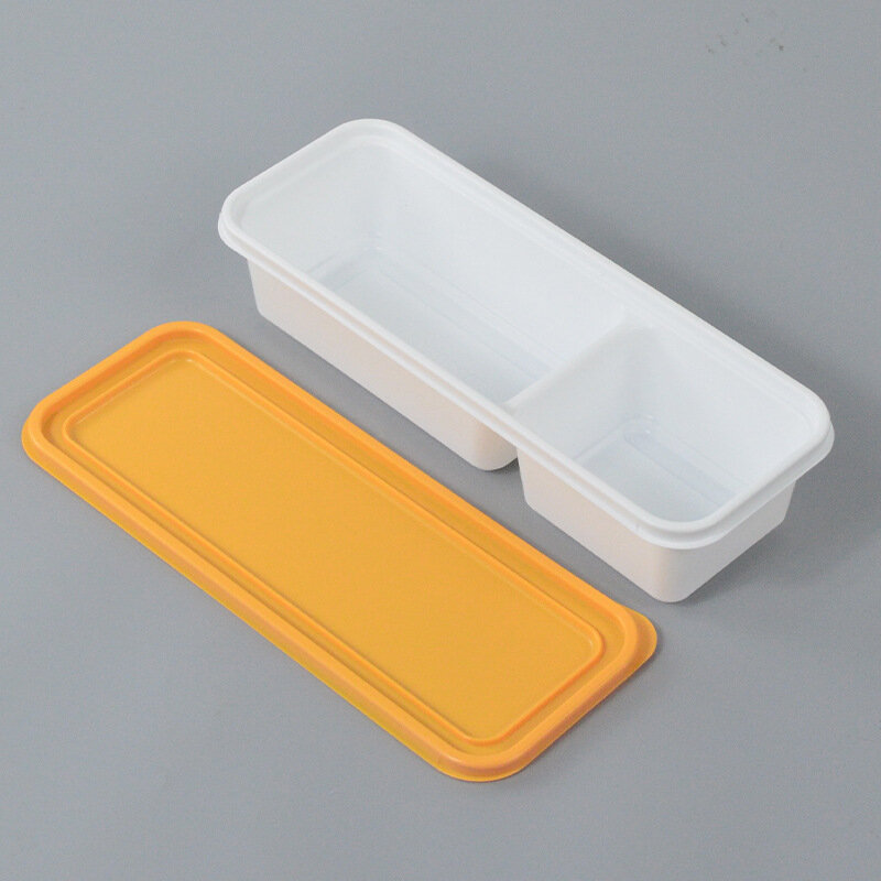 Одноразовая ланч-бокс бенто-бокс прямоугольный утолщенный пищевой пластик премиум для ресторанов на вынос упаковка для фастфуда
