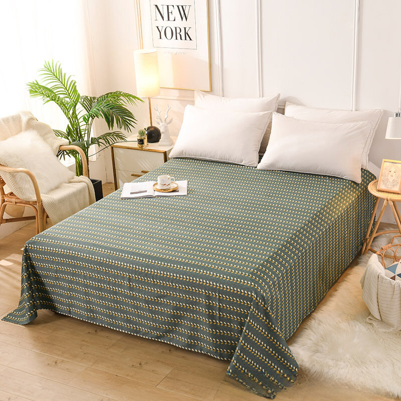 Простыня Sweet Dream Home Textile "Алоэ", 1,6 x 2,3 м, хлопок, полиэстер