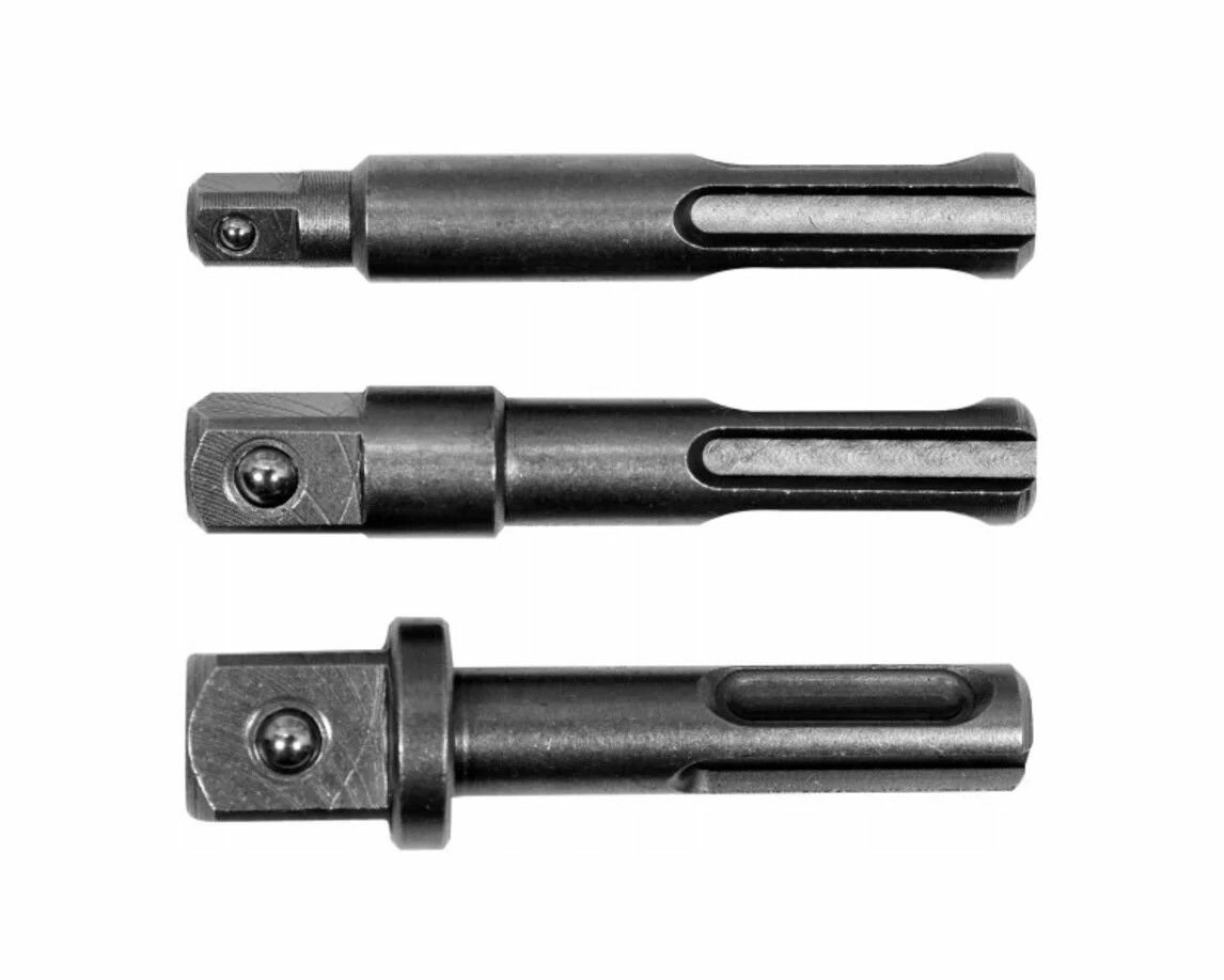 Набор адаптеров 3 шт, SDS Plus, 1/4", 3/8", 1/2" YATO YT-04686