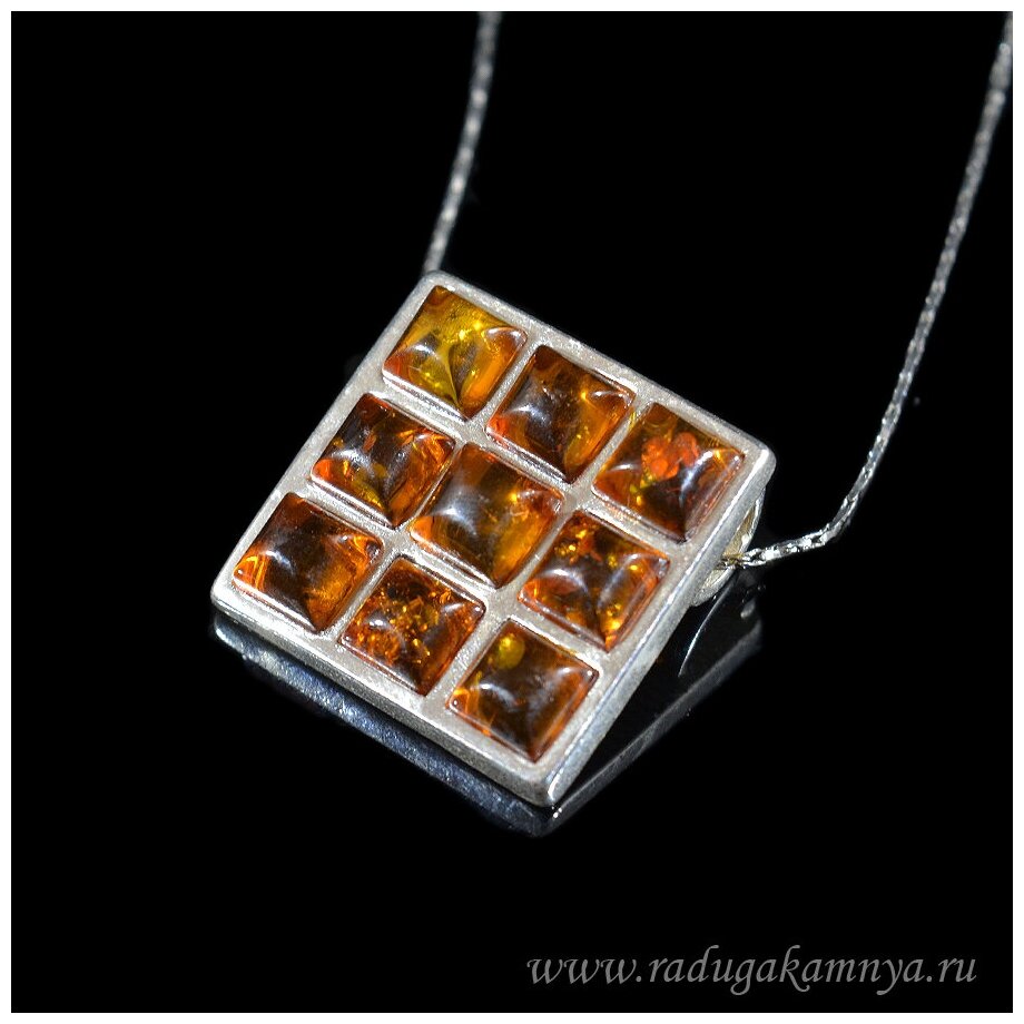 Подвеска, янтарь синтетический