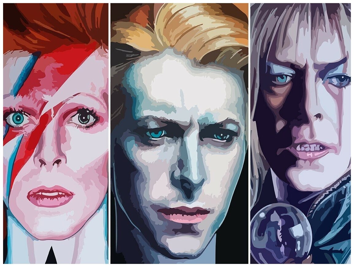 Картина по номерам на холсте Музыка Dawid Bowie Дэвид Боуи - 6381 Г 30x40