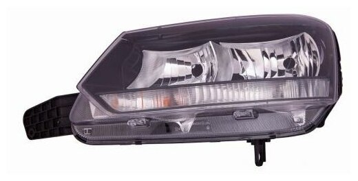 Фара левая! Skoda Yeti 09> Depo арт. 6651129LMLDEM2