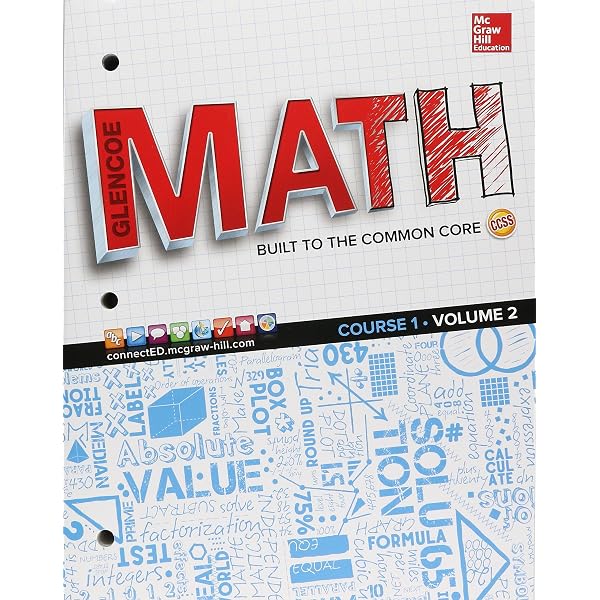 Glencoe Math, Course 1, Student Edition, Volume 2 (MATH APPLIC & CONN CRSE)，Reprinted paperback book