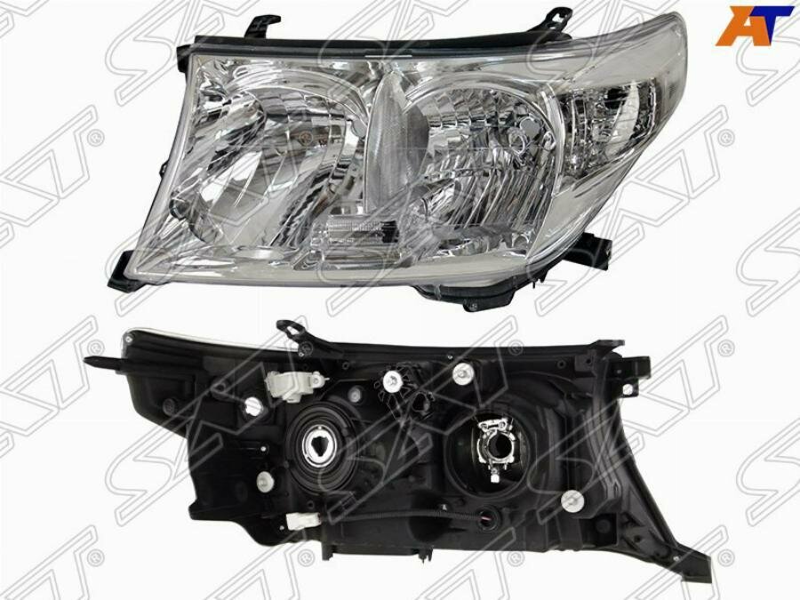 Фара Toyota Land Cruiser (J200) 07-12 (Слева/ Ксенон/Галоген/ под электрокорректор) SAT ST-212-11M1L | цена за 1 шт