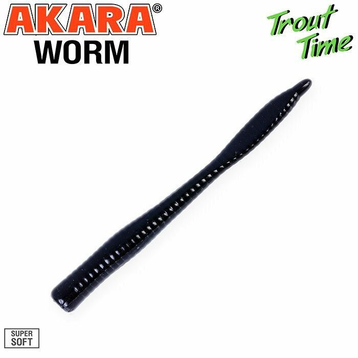 Силиконовая приманка Akara Trout time WORM 3 Garlic 422 (10 шт.)