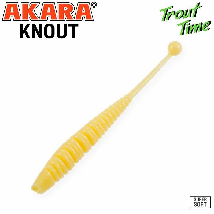 Силиконовая приманка Akara Trout time KNOUT 2,5 Cheese 446 (10 шт.)