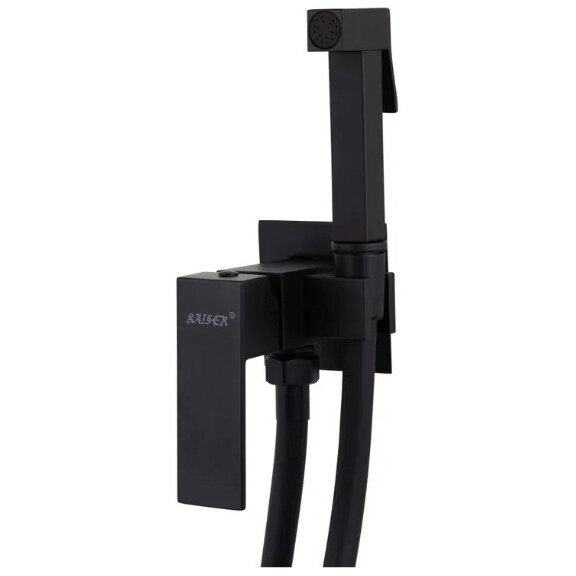 Смеситель Kaiser (Кайзер) Sonat с гигиеническим душем, скрытый монтаж Черный (34777-2)