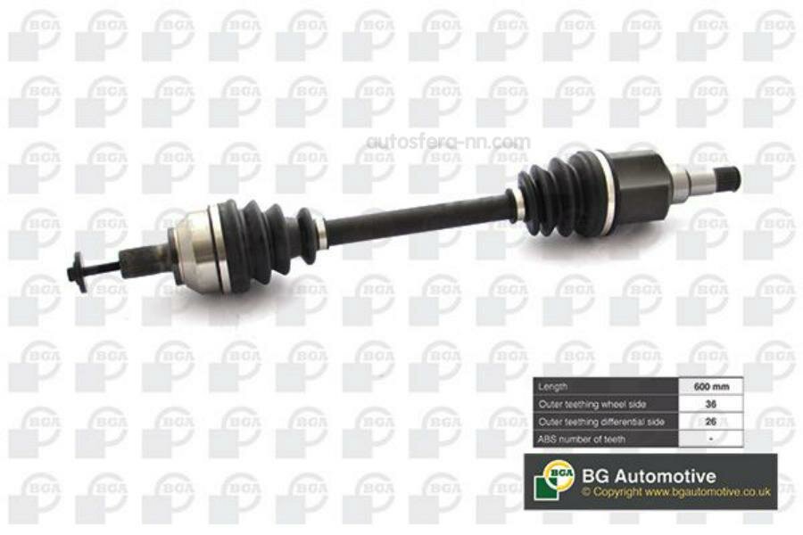BGA DS2321L Полуось передняя левая FORD: C-MAX 04-07, FOCUS LL 06-