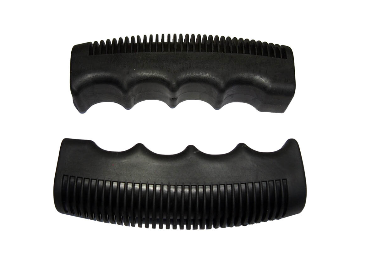 Грипсы руля велосипеда EHG-16 105мм, резина, черные универсальные