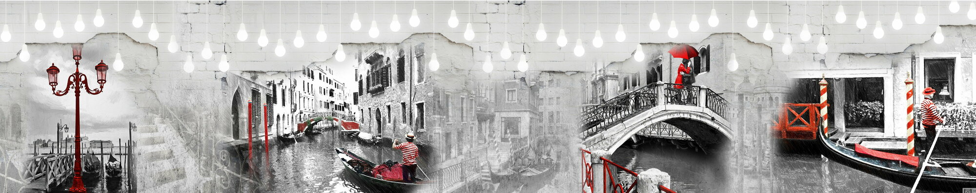 Кухонный фартук/стеновая панель для кухни/фартук на кухню 3D-эффект на основе SPC (каменно-полимерный композит) 3000*610*3мм КМ-496