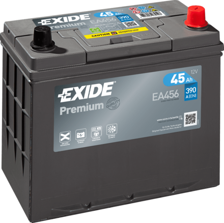 Автомобильный аккумулятор EXIDE PREMIUM EA456 237x136x227